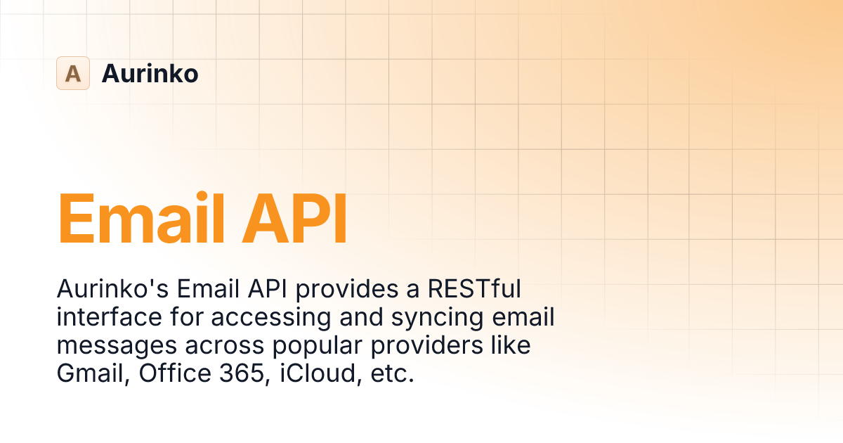 Email API | Aurinko