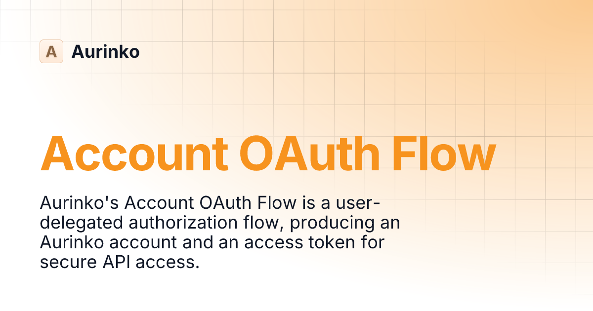 Account OAuth Flow | Aurinko