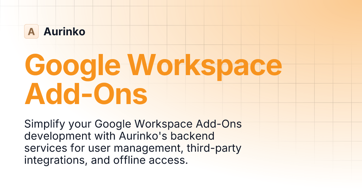 Google Workspace Add-Ons | Aurinko